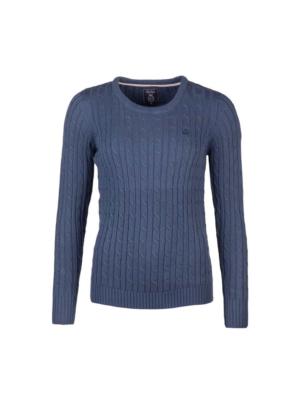 Rydale Women's Emma Cable Knit Jumper Mid Navy