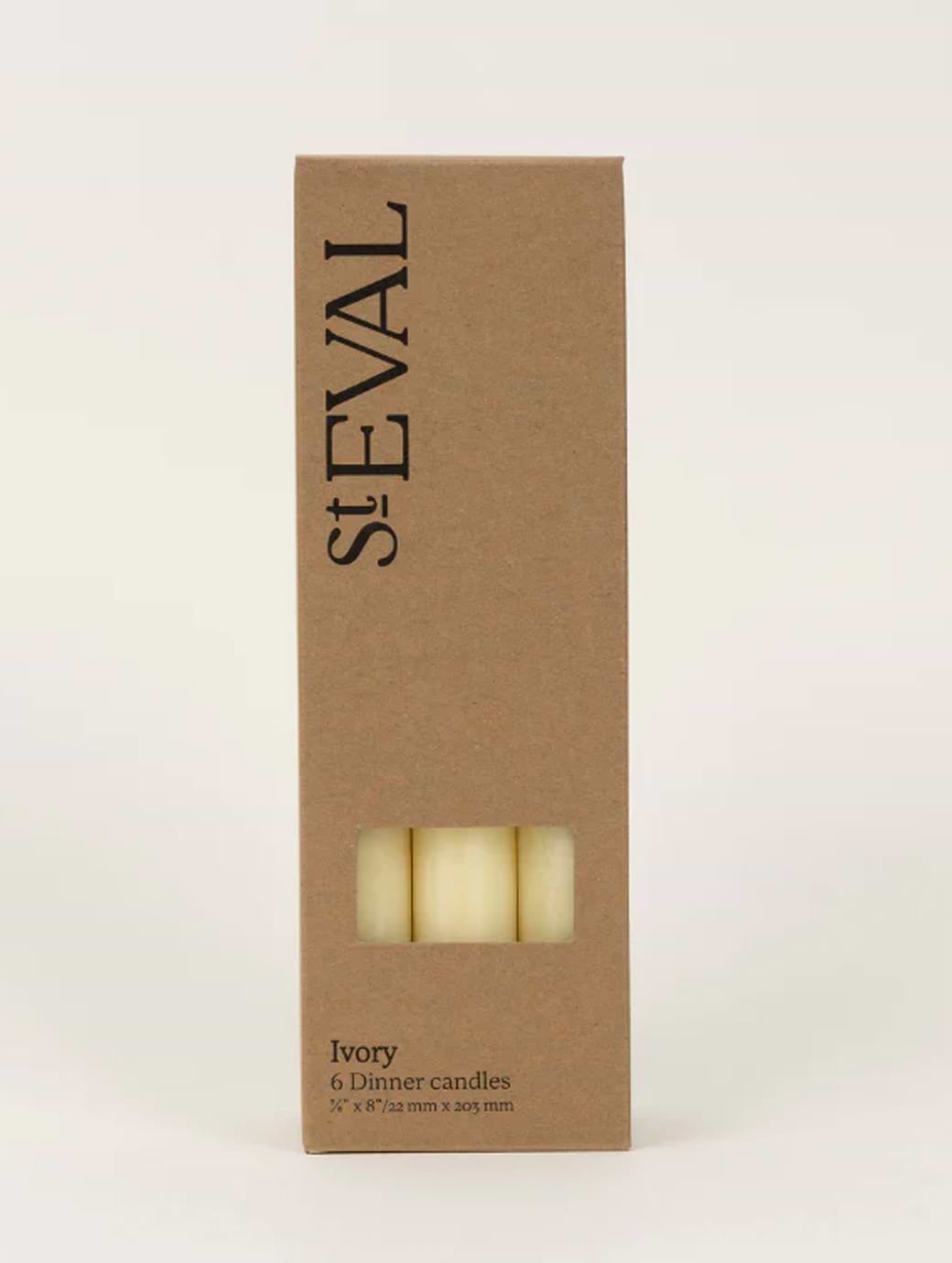 St Eval Candles Gift Pack Church 7/8 x 8" (6 Pack)