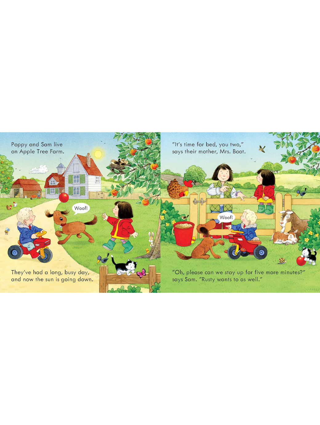 Usborne Farmyard Tales Poppy and Sam's Bedtime