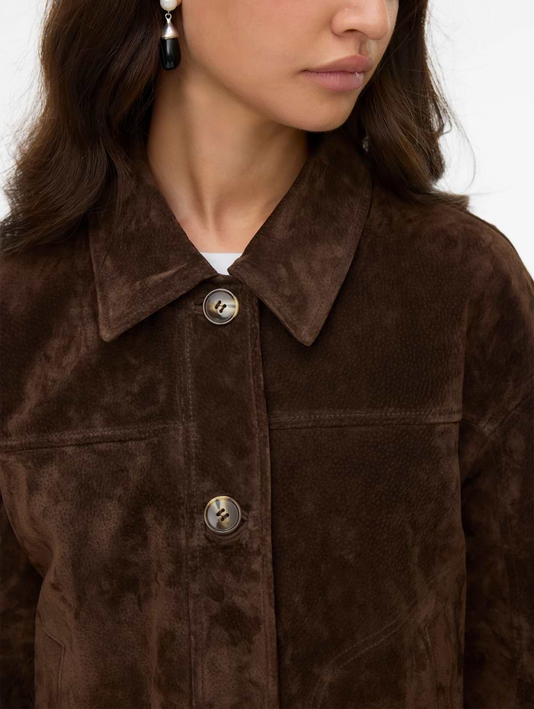 Vero Moda Women's Roycestine Short Suede Jacket