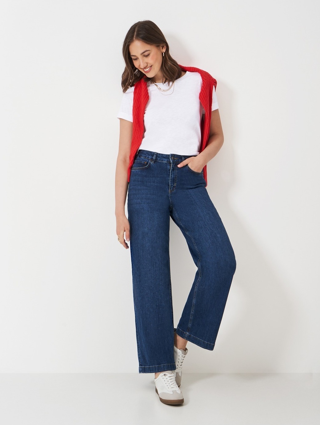 Crew Clothing Women's Perfect Crew Slub T-Shirt White