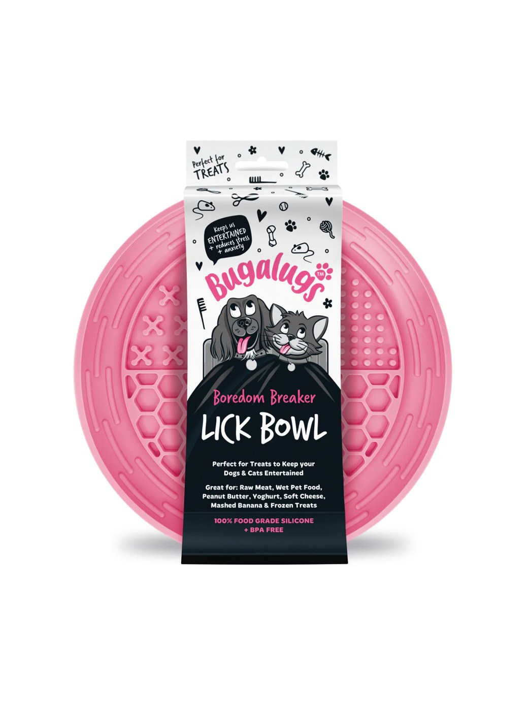 Bugalugs Lick Bowl Pink Griggs Agri