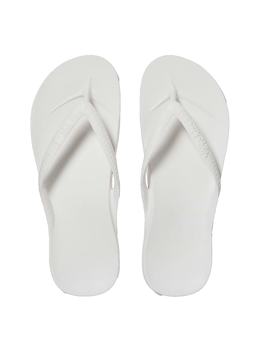 Archies Footwear Women's Arch Support Flip Flops White