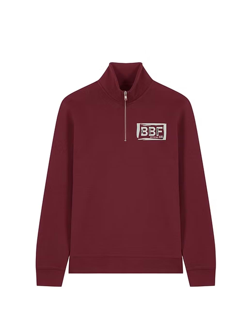 Back British Farming Premium Quarter Zip Burgundy