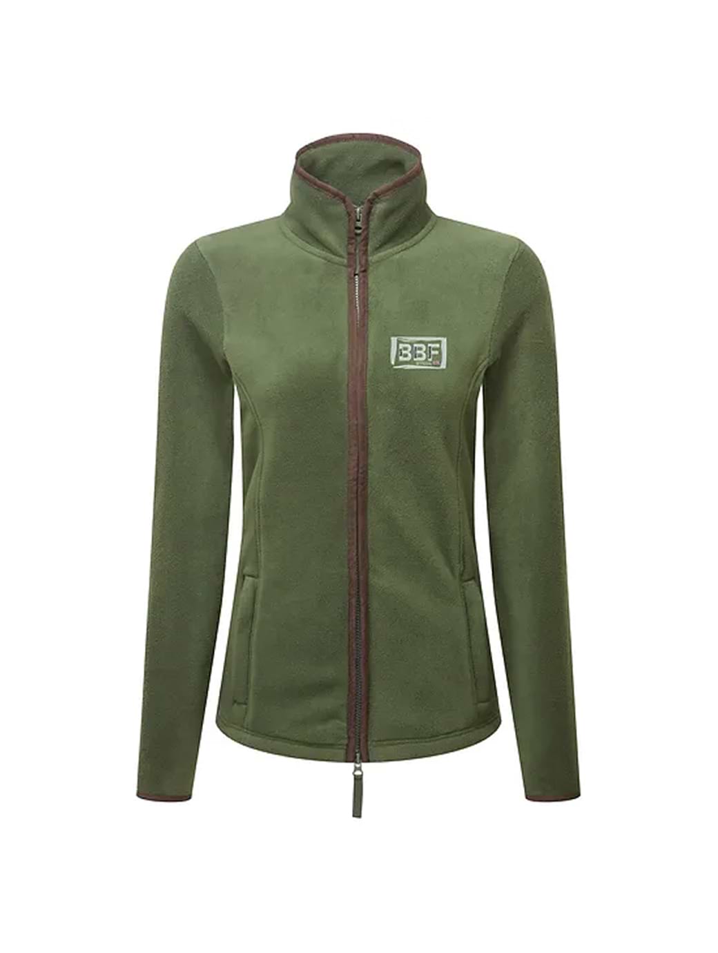 Back British Farming Women's Fleece Jacket Burgundy