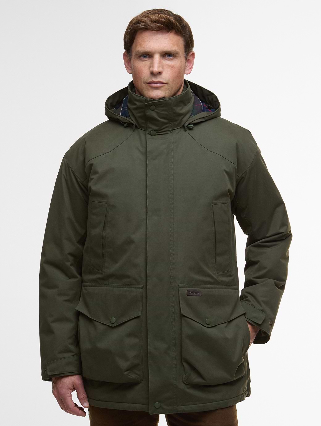 Barbour Men's Farlam Waterproof Jacket Olive
