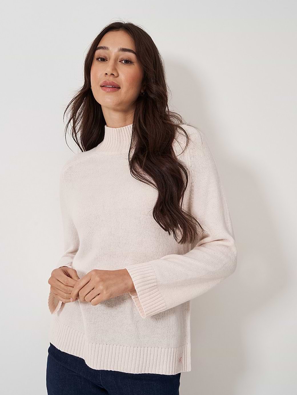 Crew Clothing Women's Harmony Saddle Shoulder Jumper Rose Water