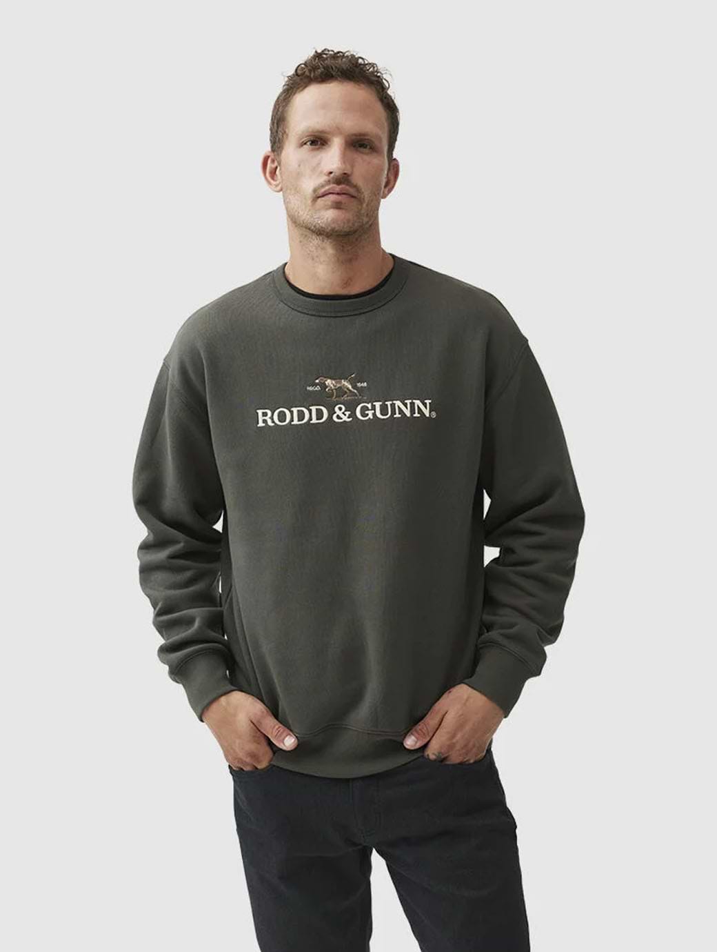 Rodd & Gunn Gunn Logo Sweat Loden