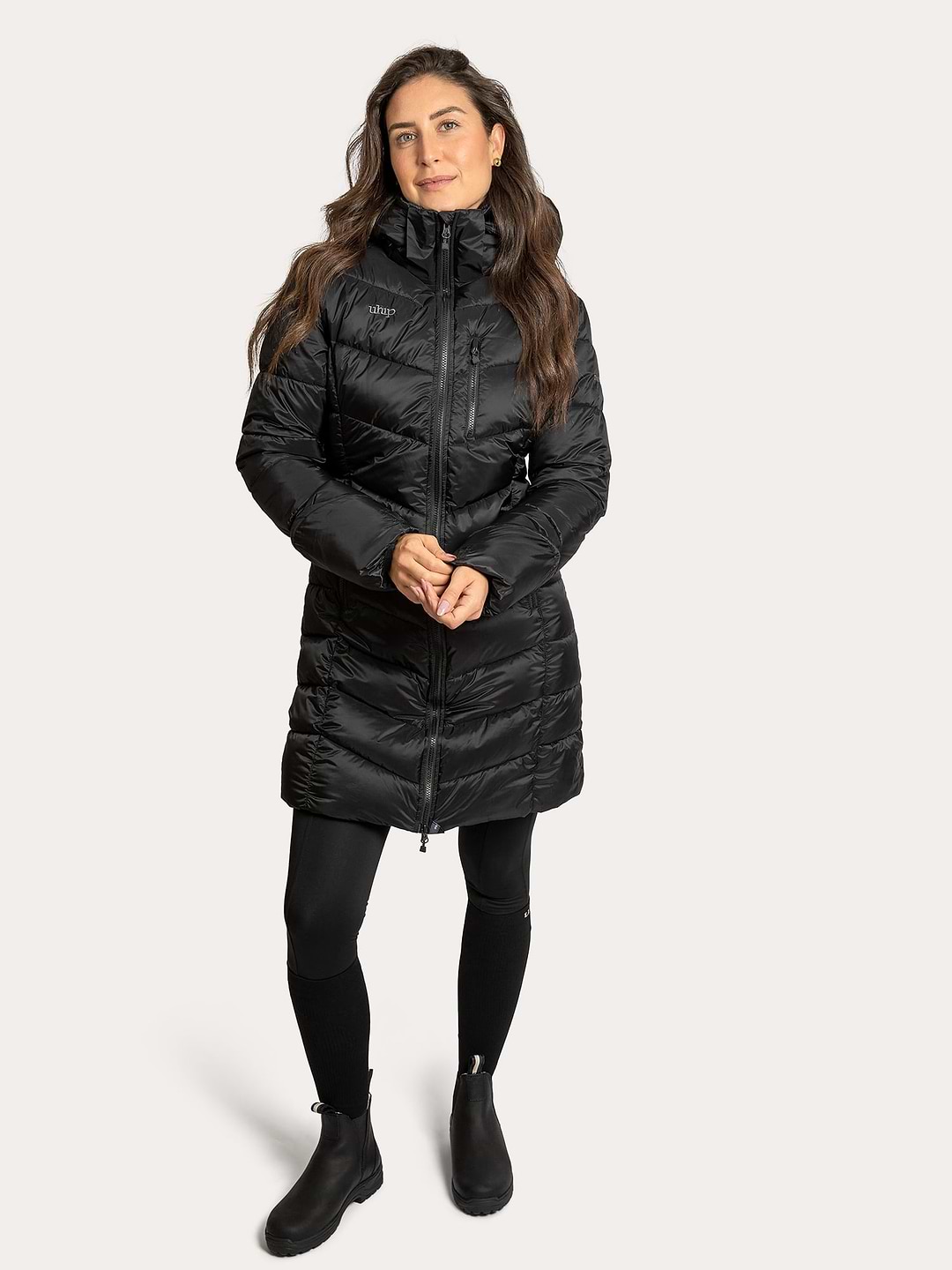 Nordic Mid Coat Jet Black - Uhip