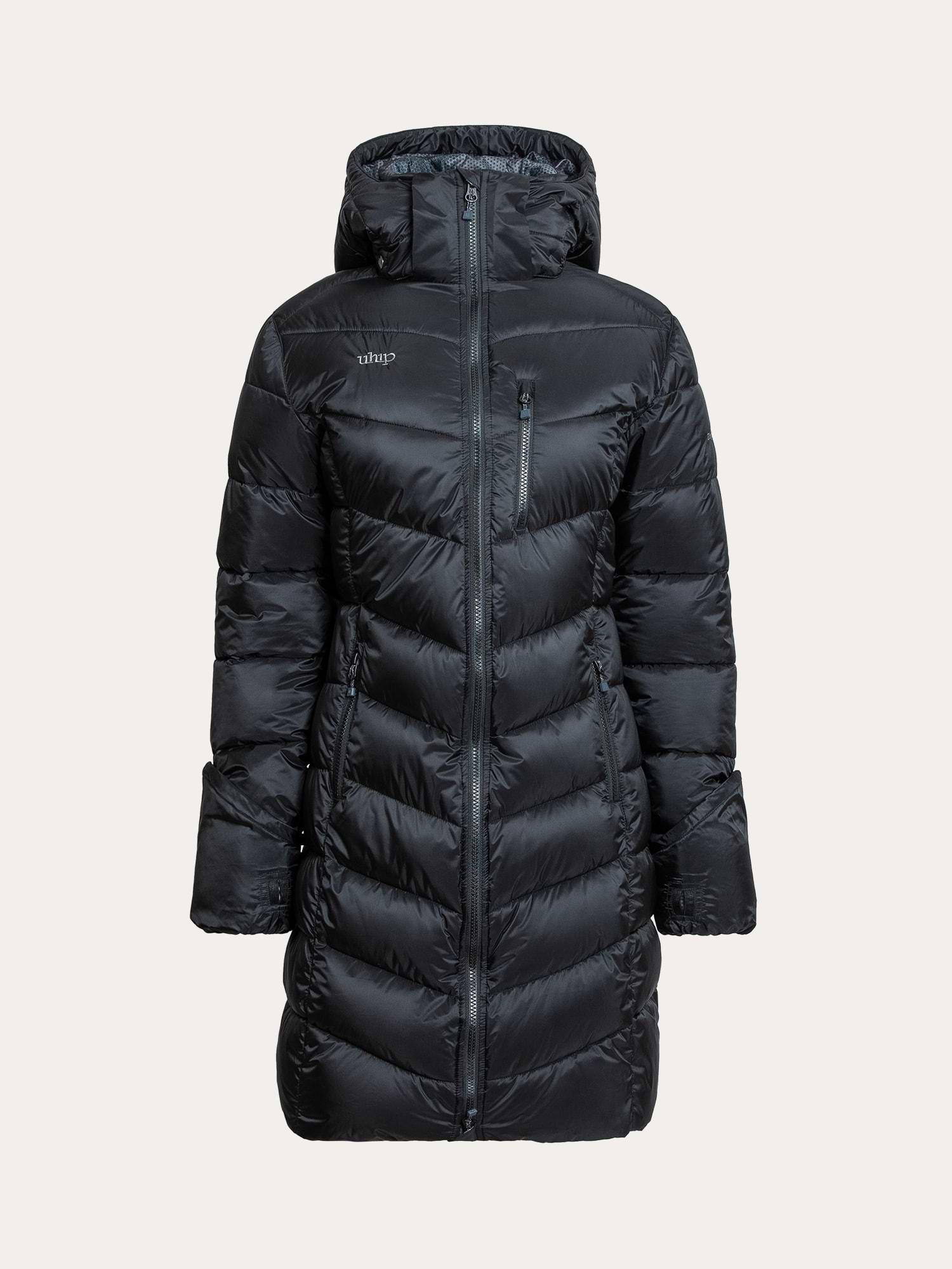 Nordic Mid Coat Jet Black - Uhip
