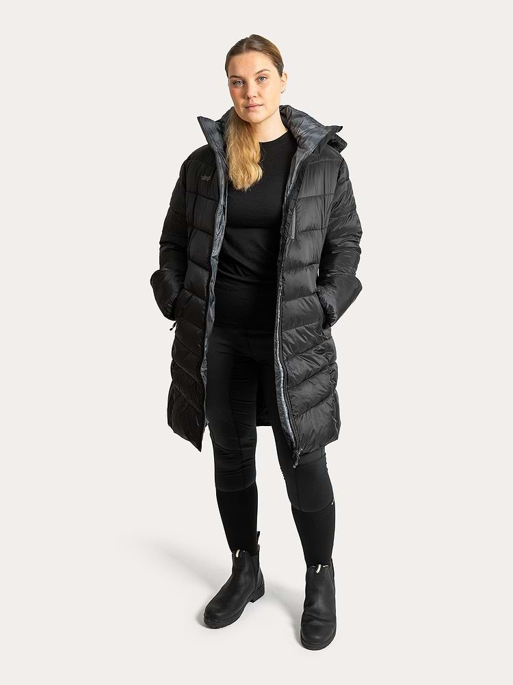 Nordic Mid Coat Jet Black - Uhip