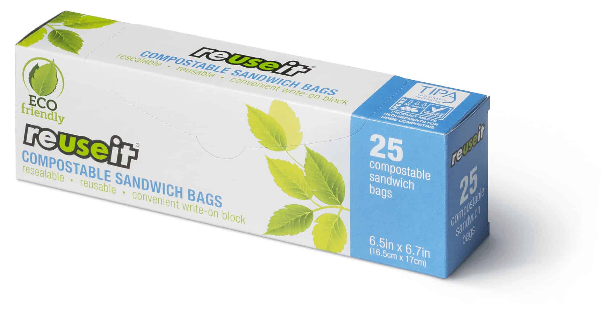 Compostable Reuseit Bags for Food Storage | TIPA-corp.com