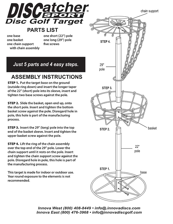 disc basket dimensions