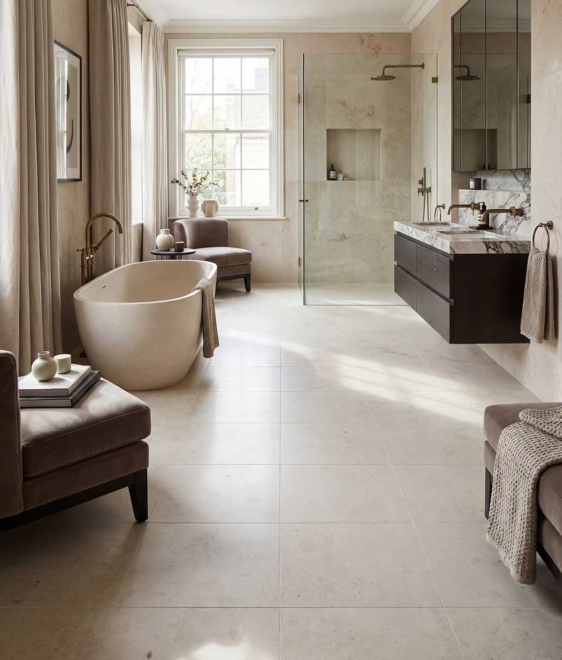 Sloane Porcelain Honed White | Ca' Pietra