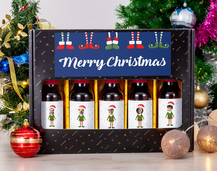 Premium Box with "Elves" Beers with Face - Made In Gift