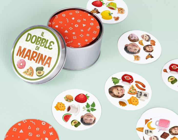 Gioco di carte "Rapid Match Cibi" - Made In Gift