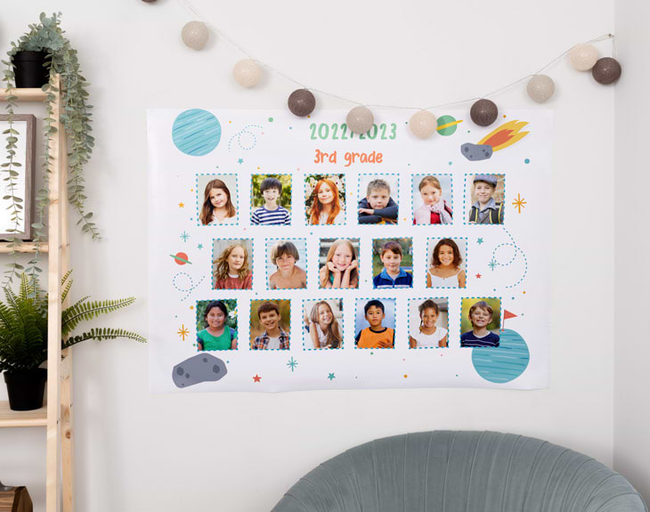 Personalised poster "Space Class Picture" - Made In Gift