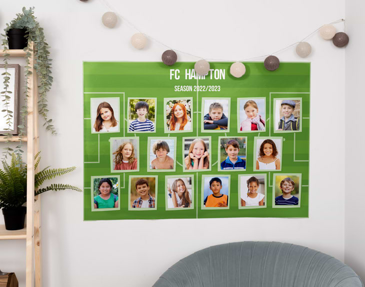 Personalised poster "Football team" - Made In Gift