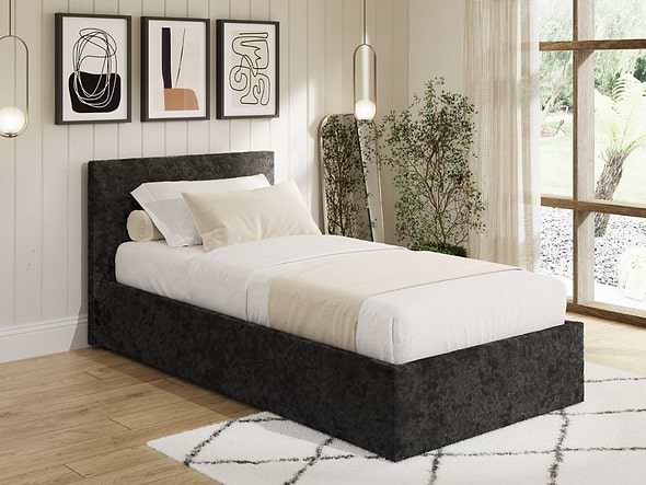 black ottoman bed