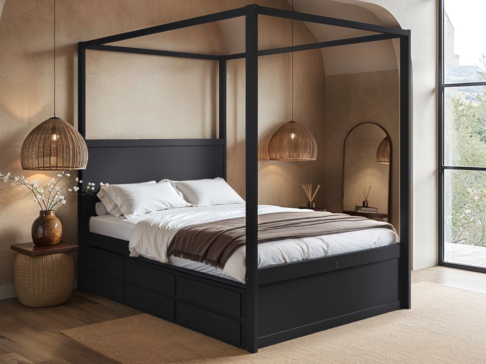 canopy bed frame uk