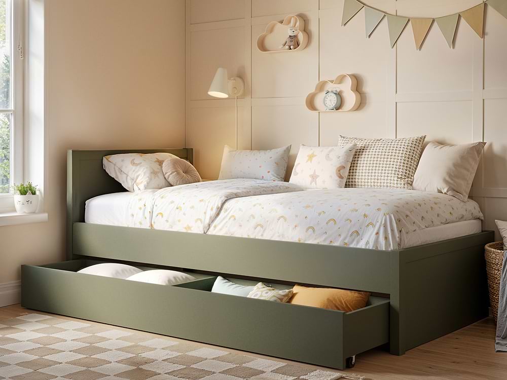 Flair Oli Single Wooden Bed with Drawers | Bed Kingdom