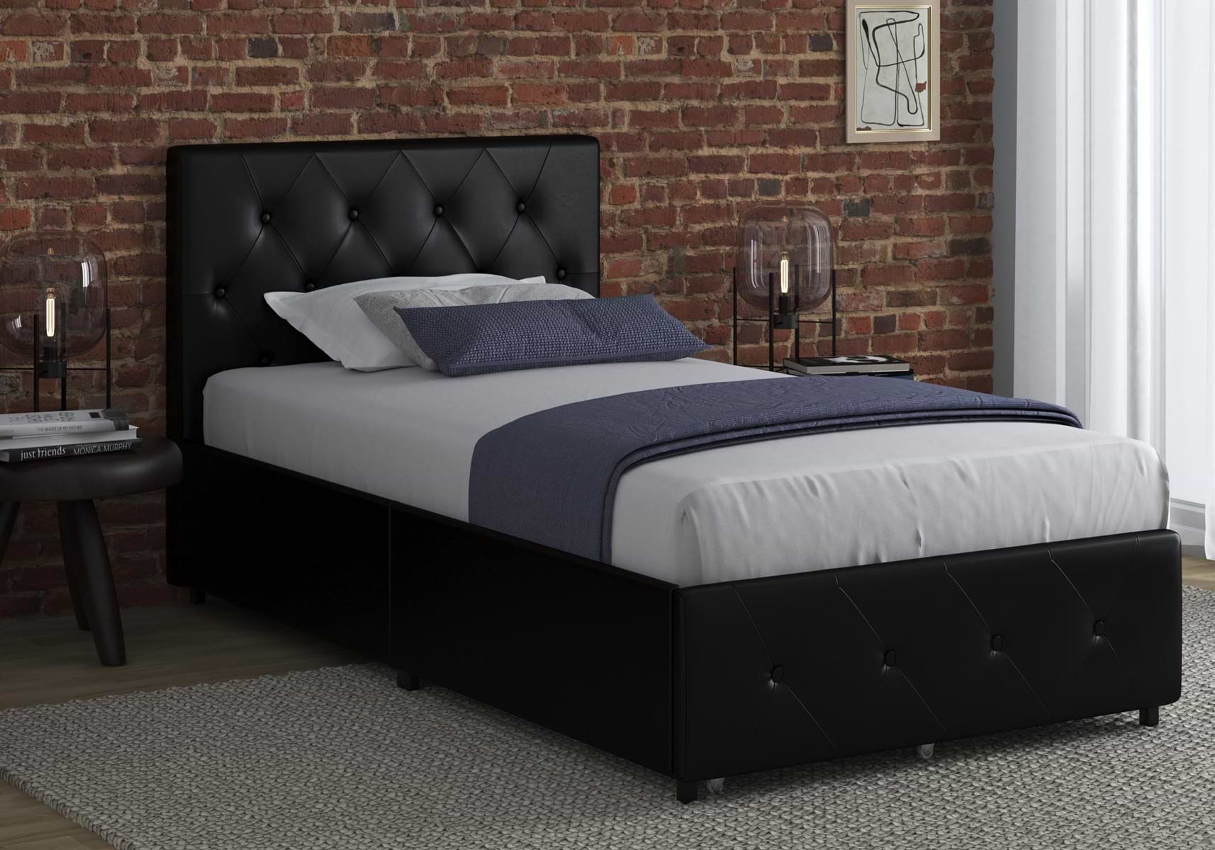 Dhp dakota upholstered platform bed store