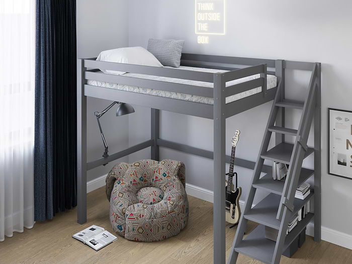Double full loft bed store