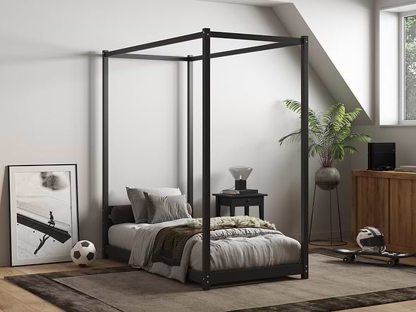 poster bed frame black