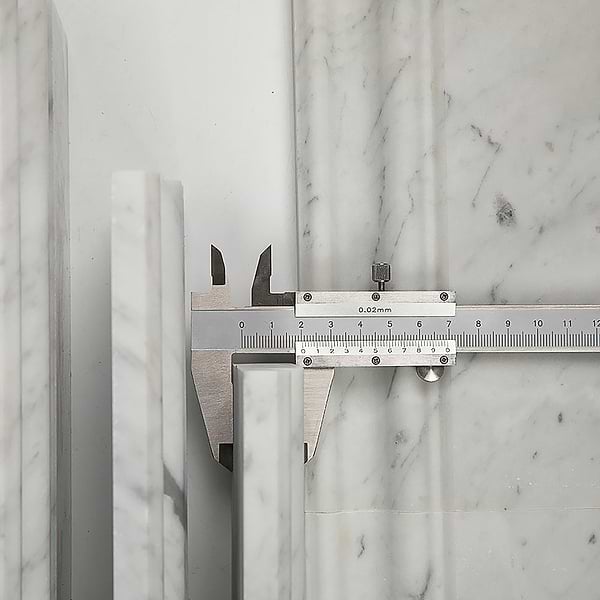 Carrara Baseboard Polished Marble Trim - USA Tile & Marble
