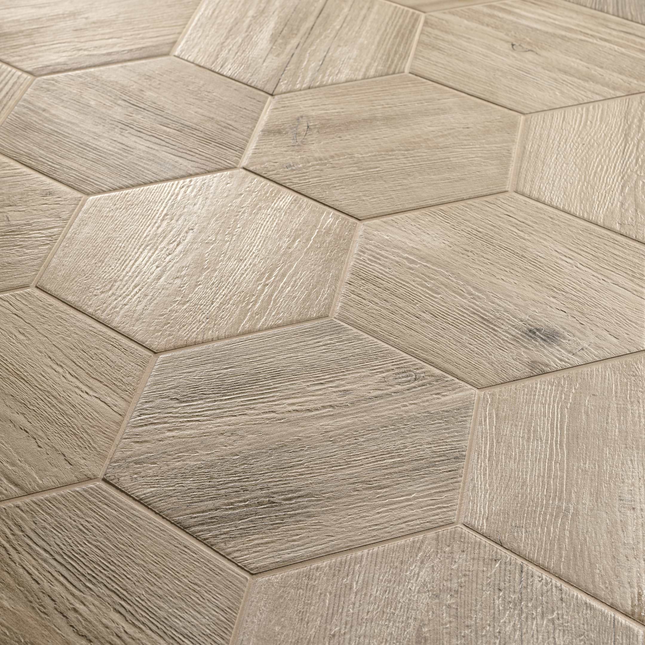 Cortina Natural Hexagon Porcelain Mosaic - USA Tile & Marble