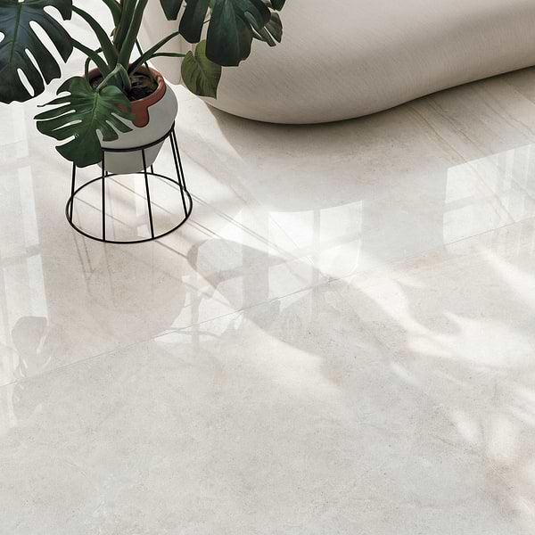 Sublime Ivory 48x48 Polished Porcelain Tile - USA Tile & Marble