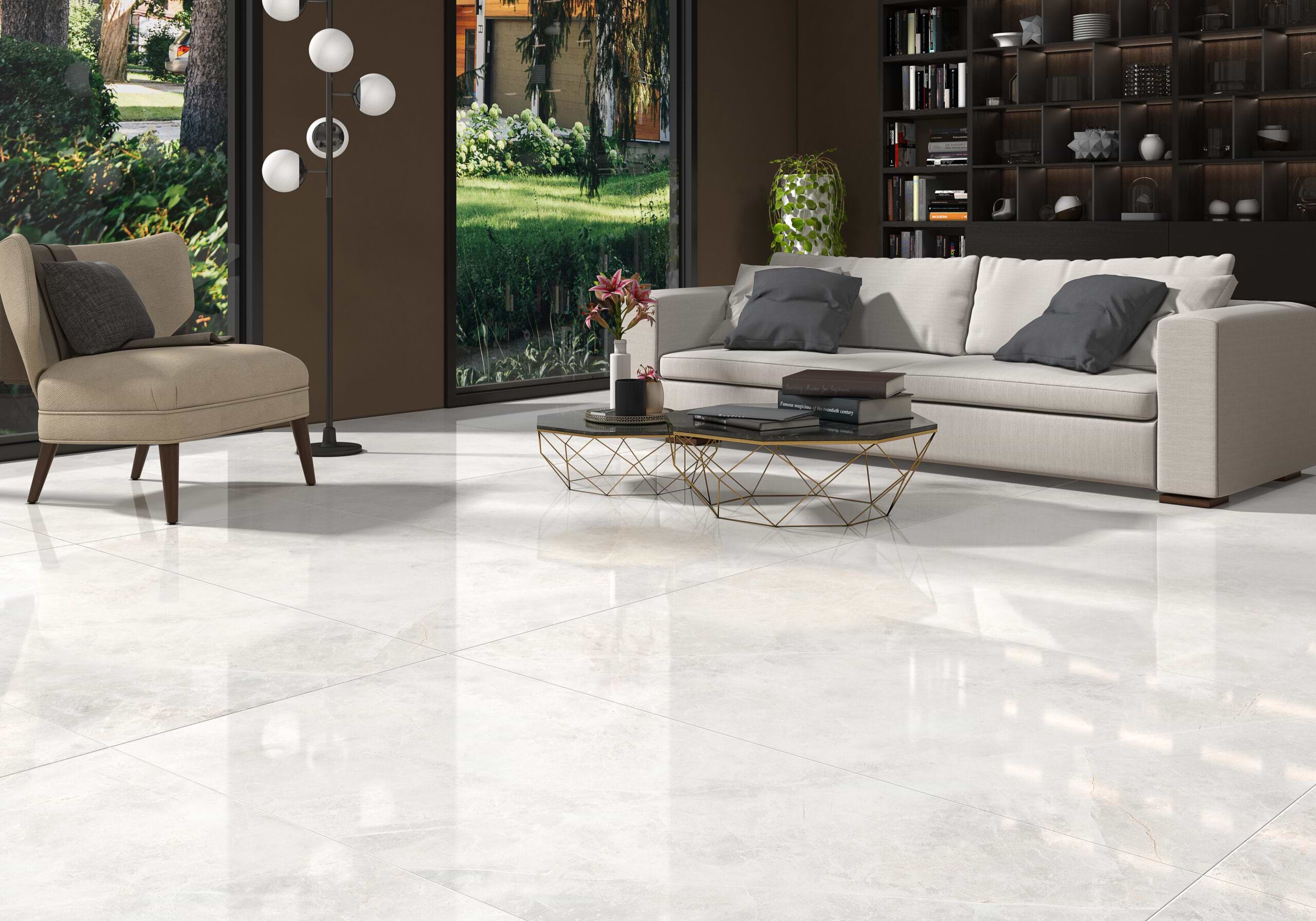 Verdi Blanco 30x60 Polished Porcelain Tile - USA Tile & Marble