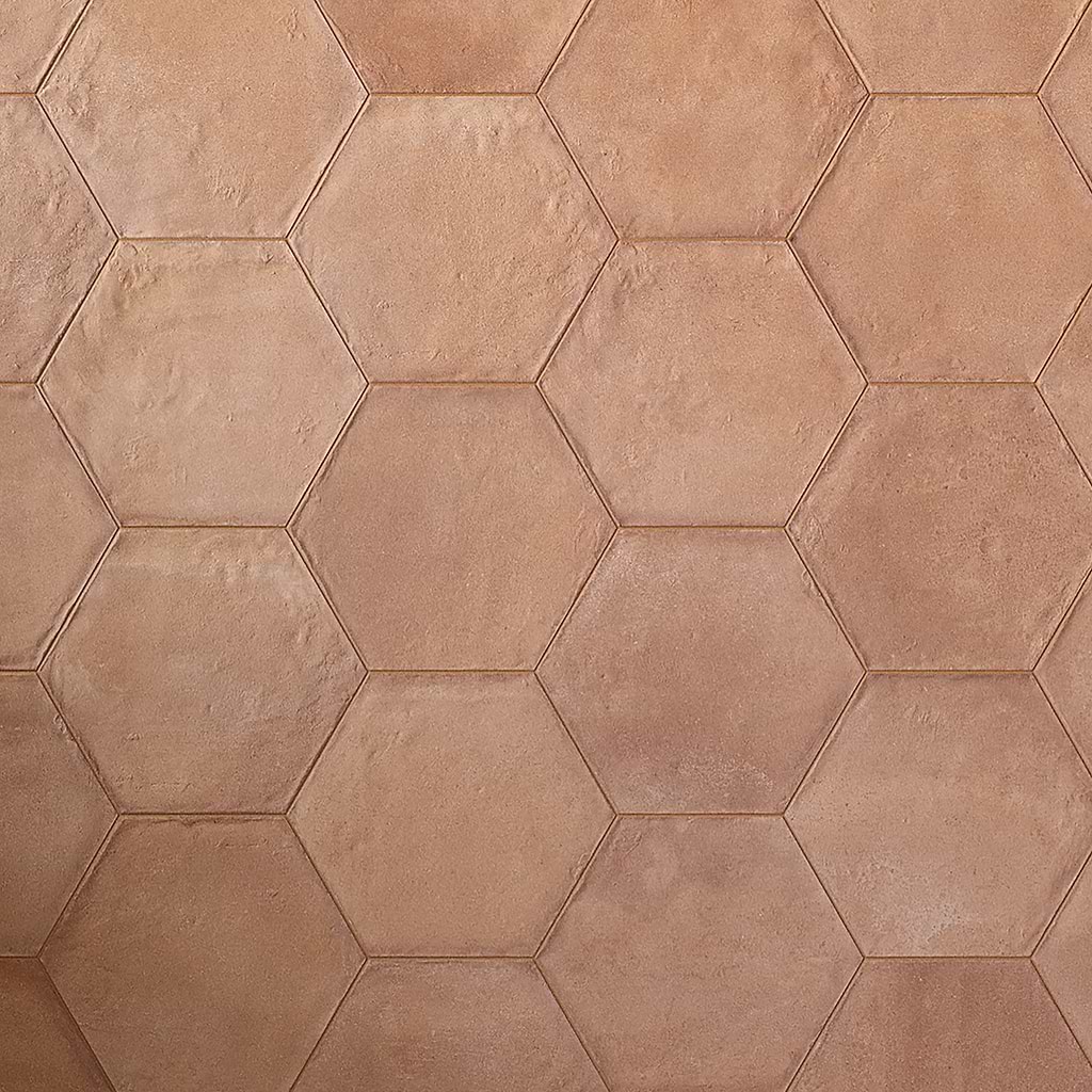 Forme Rosato Esagona 8x8 Matte Porcelain Tile - USA Tile & Marble