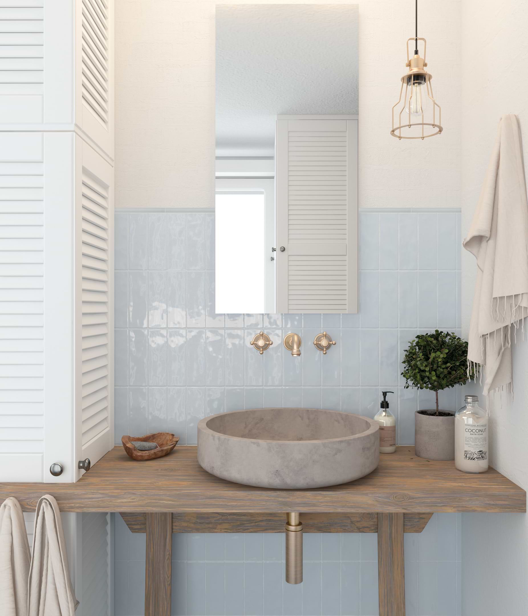 Borgos Sky Jolly Porcelain Trim Piece Matte - USA Tile & Marble