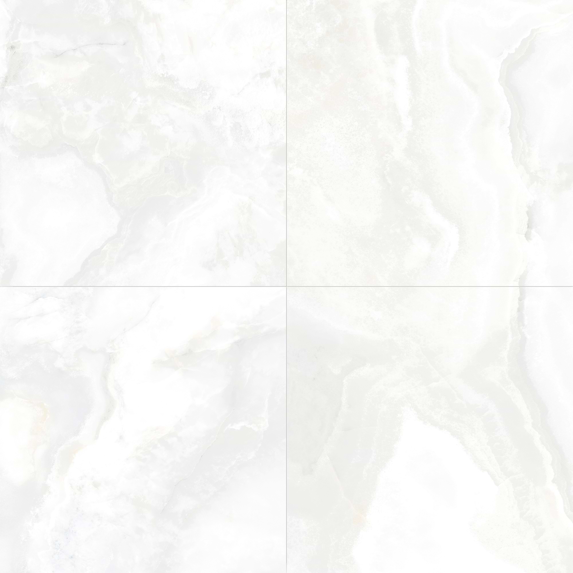 Oni White 48x48 Polished Porcelain Tile - Sample - USA Tile & Marble