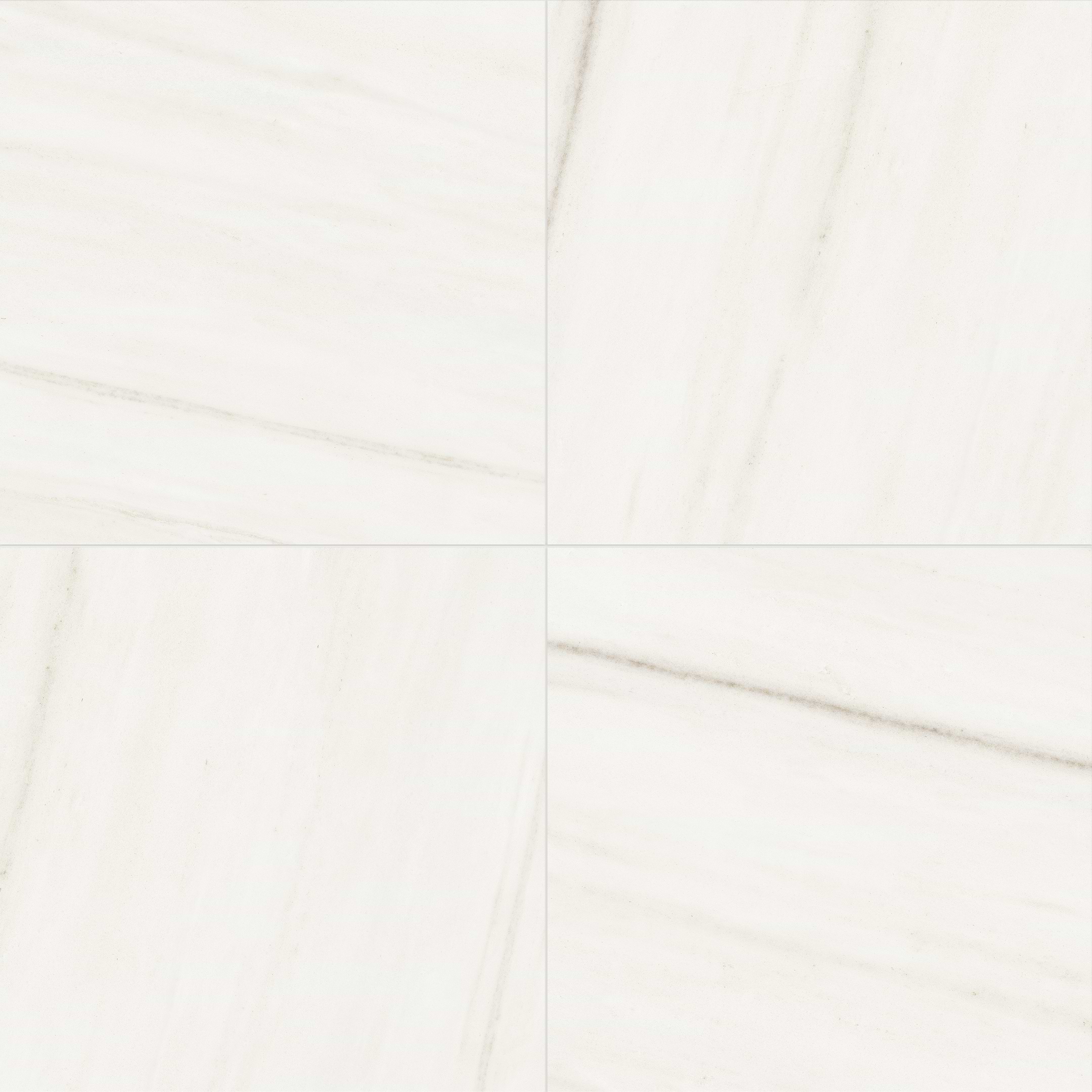 Flow White 48x48 Polished Porcelain Tile - Sample - USA Tile & Marble