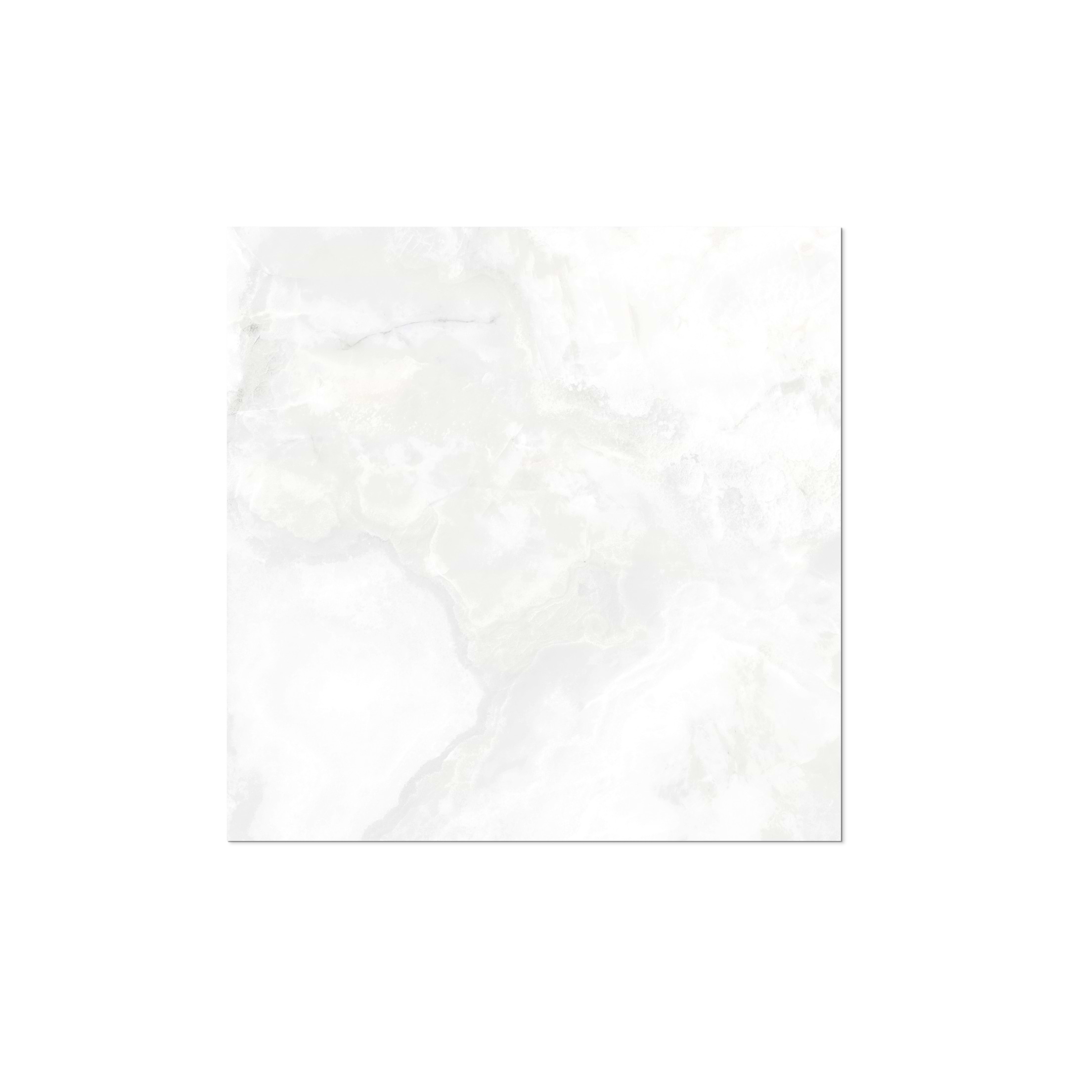 Oni White 48x48 Polished Porcelain Tile - USA Tile & Marble