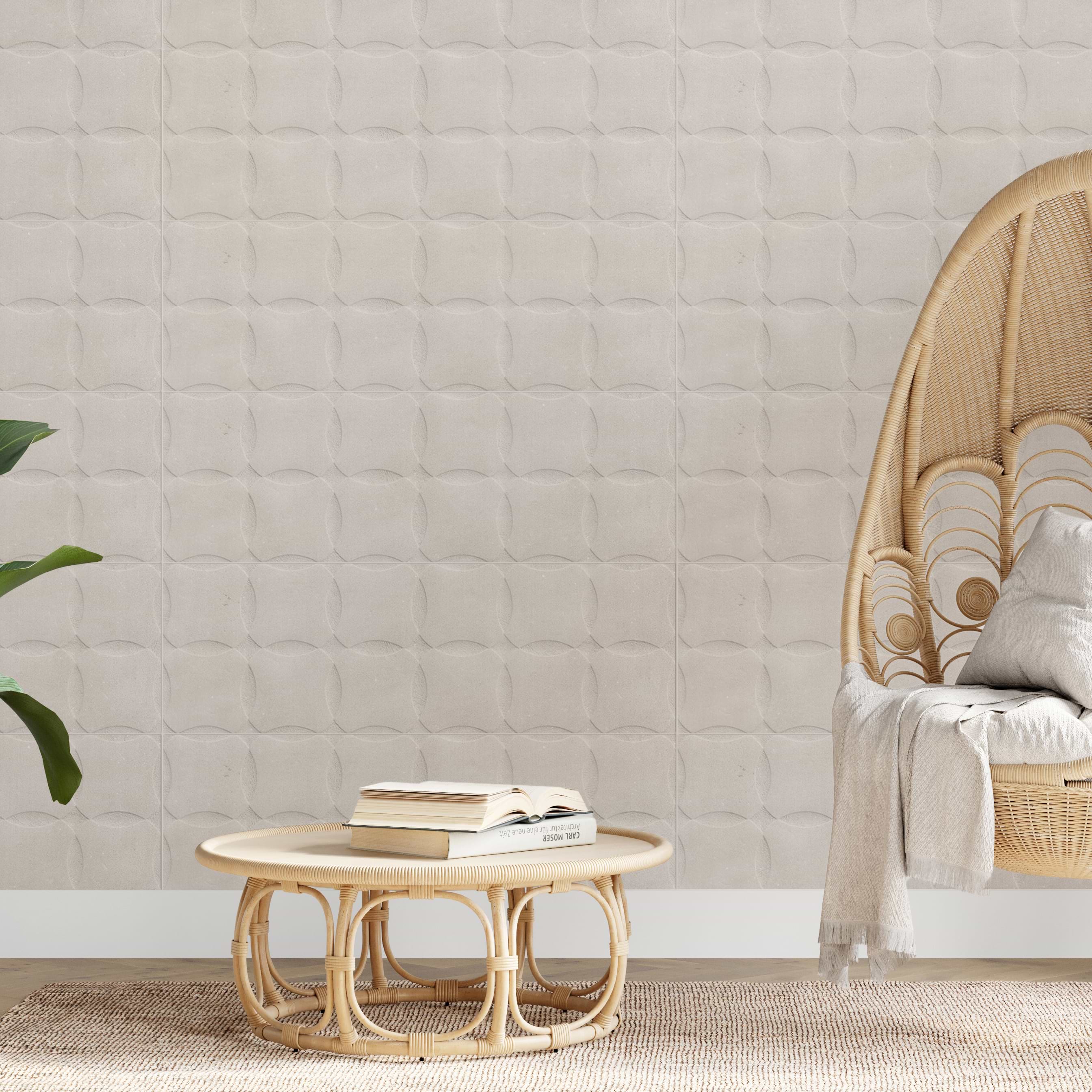 Pottery Cashmere Deco 12x36 Matte Ceramic Tile - USA Tile & Marble