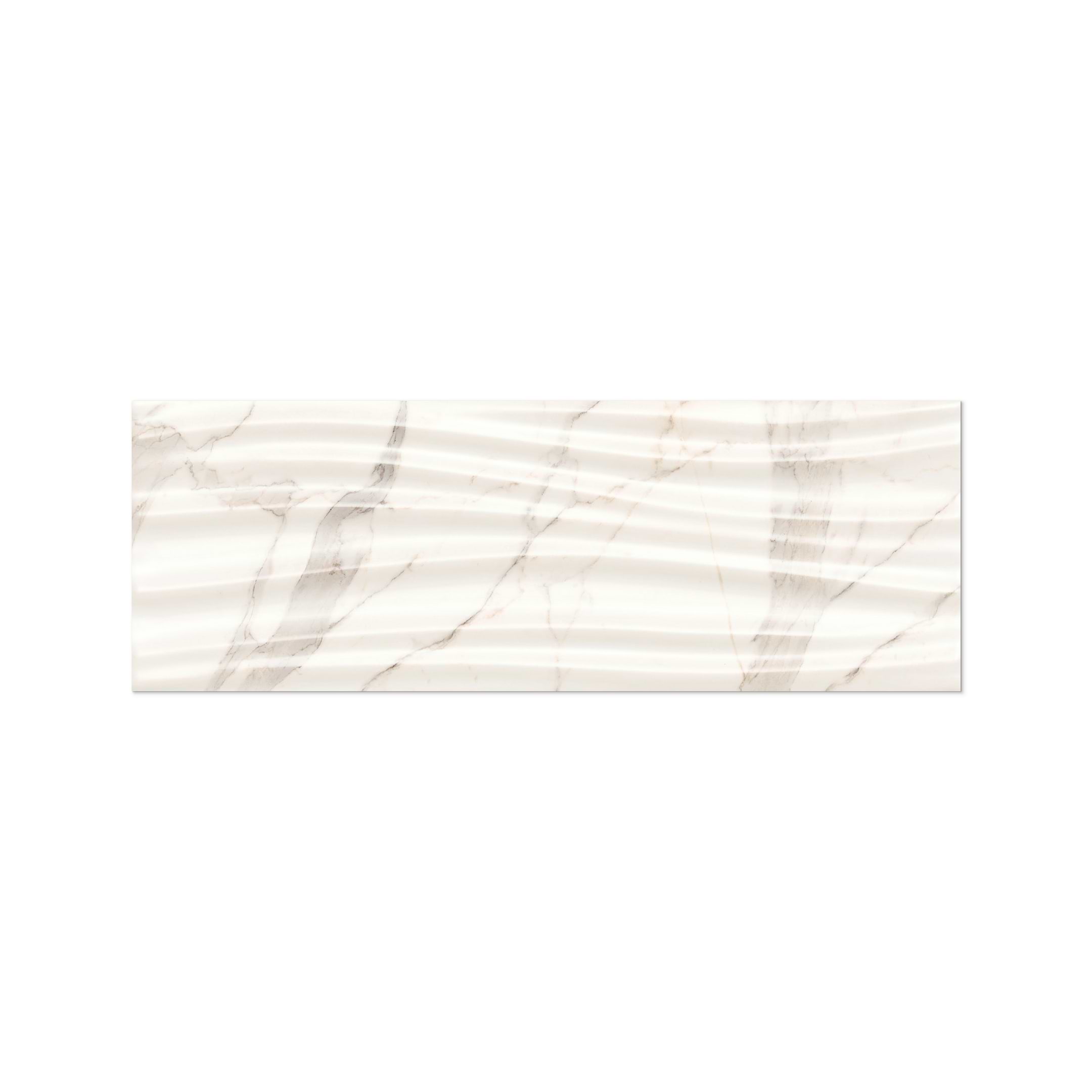 Precious Shape Calacatta 14x40 Matte Ceramic Tile - USA Tile & Marble