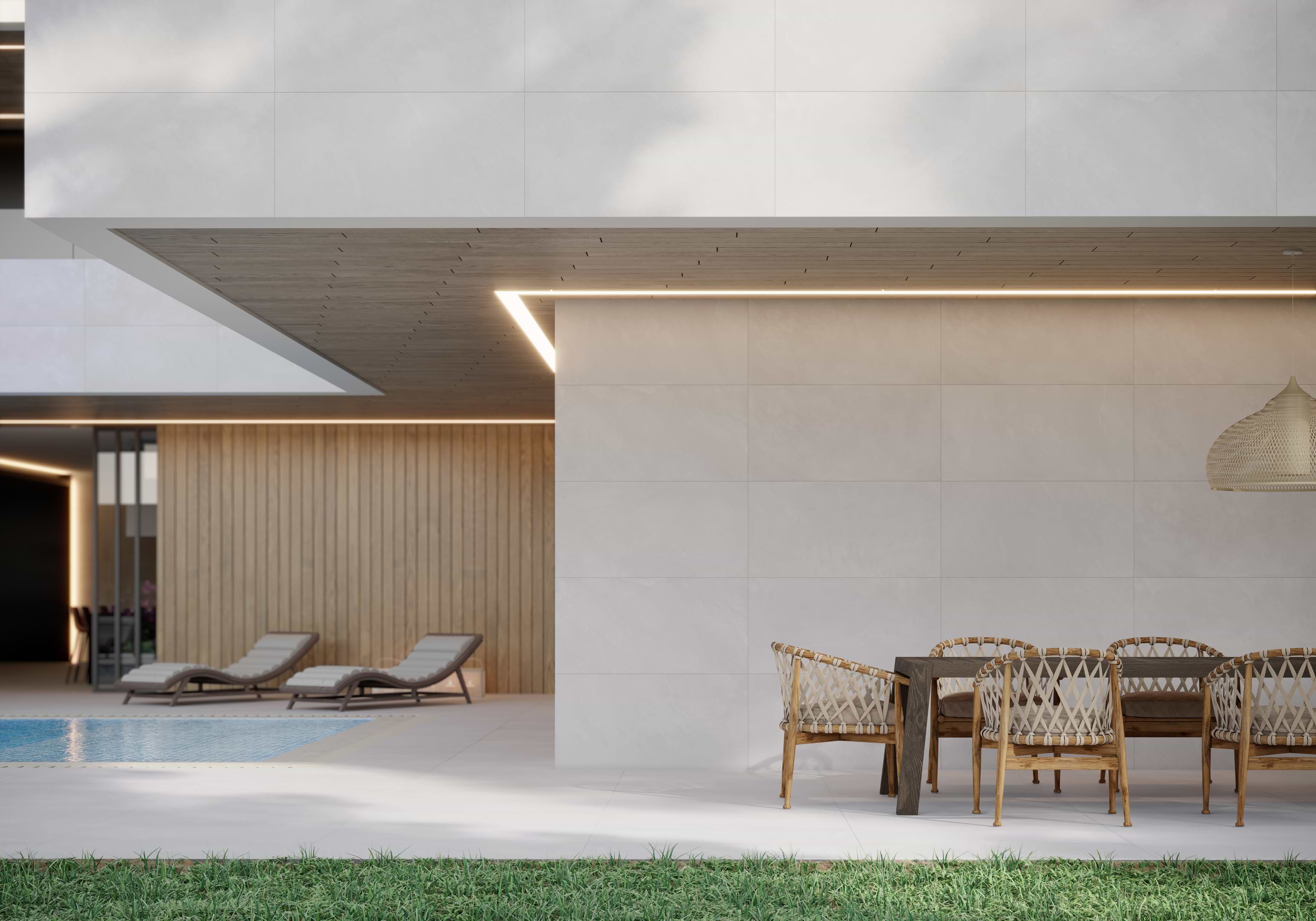 Riven Out Grey Matte Rectified 24x48 Porcelain Tile - USA Tile & Marble