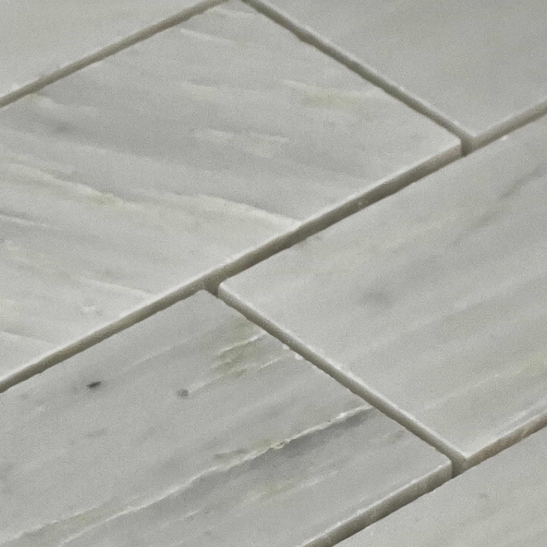 Arabescato Offset Beveled 2x4 Honed Marble Mosaic - USA Tile & Marble