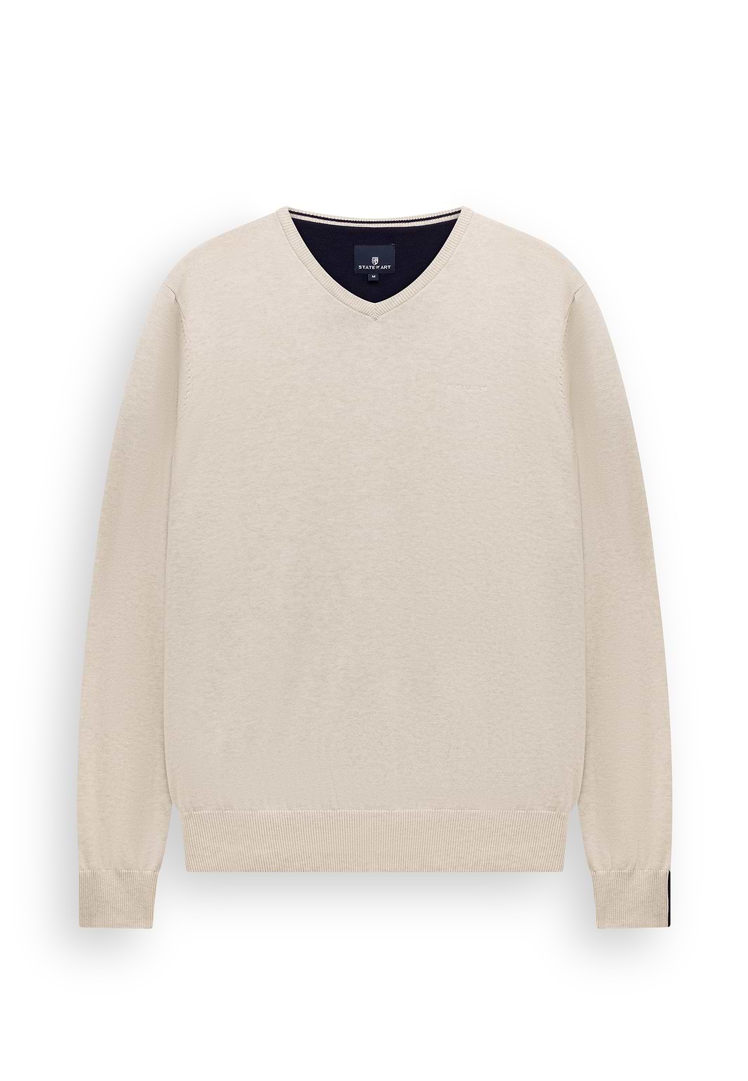 Fine knit V-neck jumper