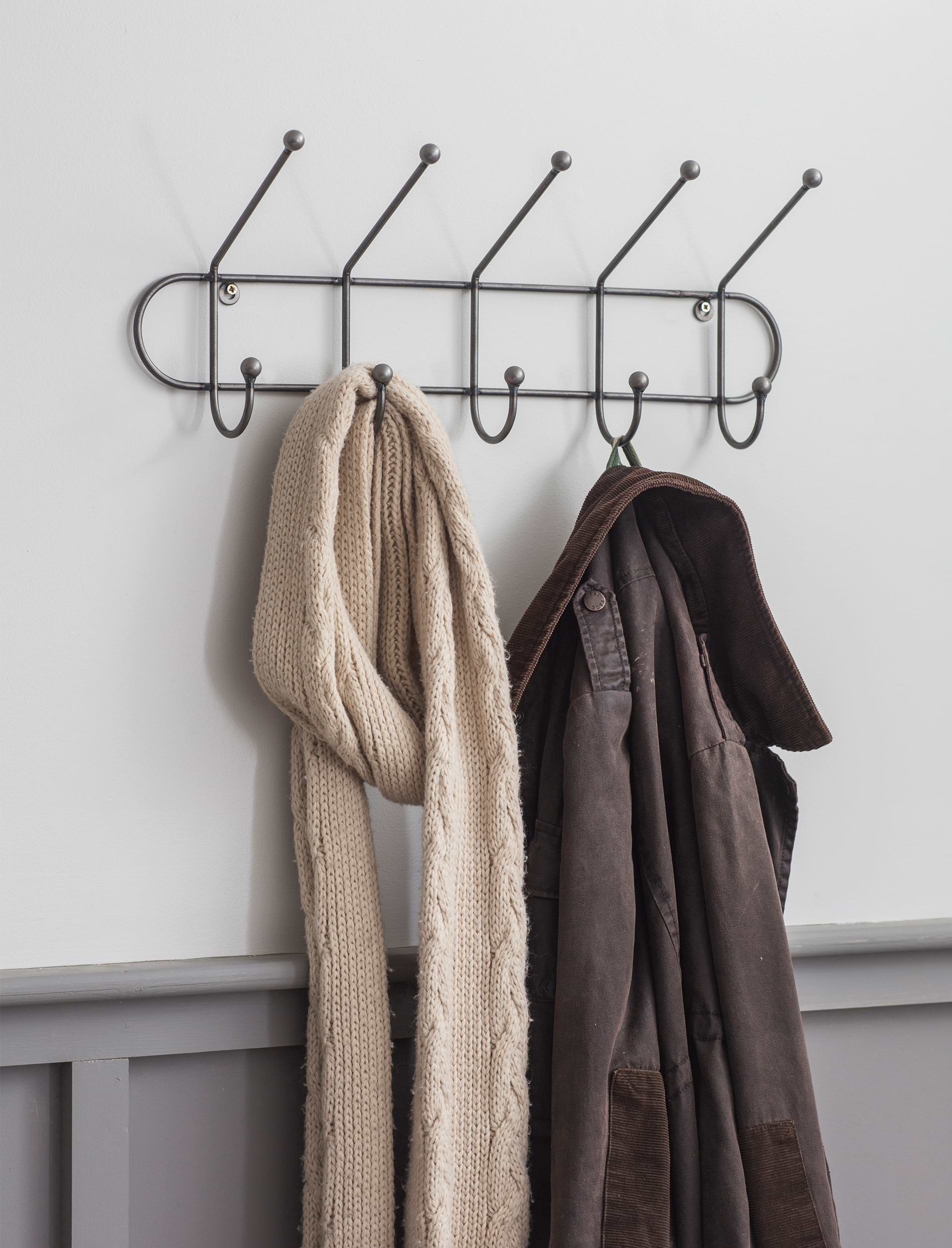 Farringdon Hook Rail - Raw Metal, Dark Grey | Garden Trading