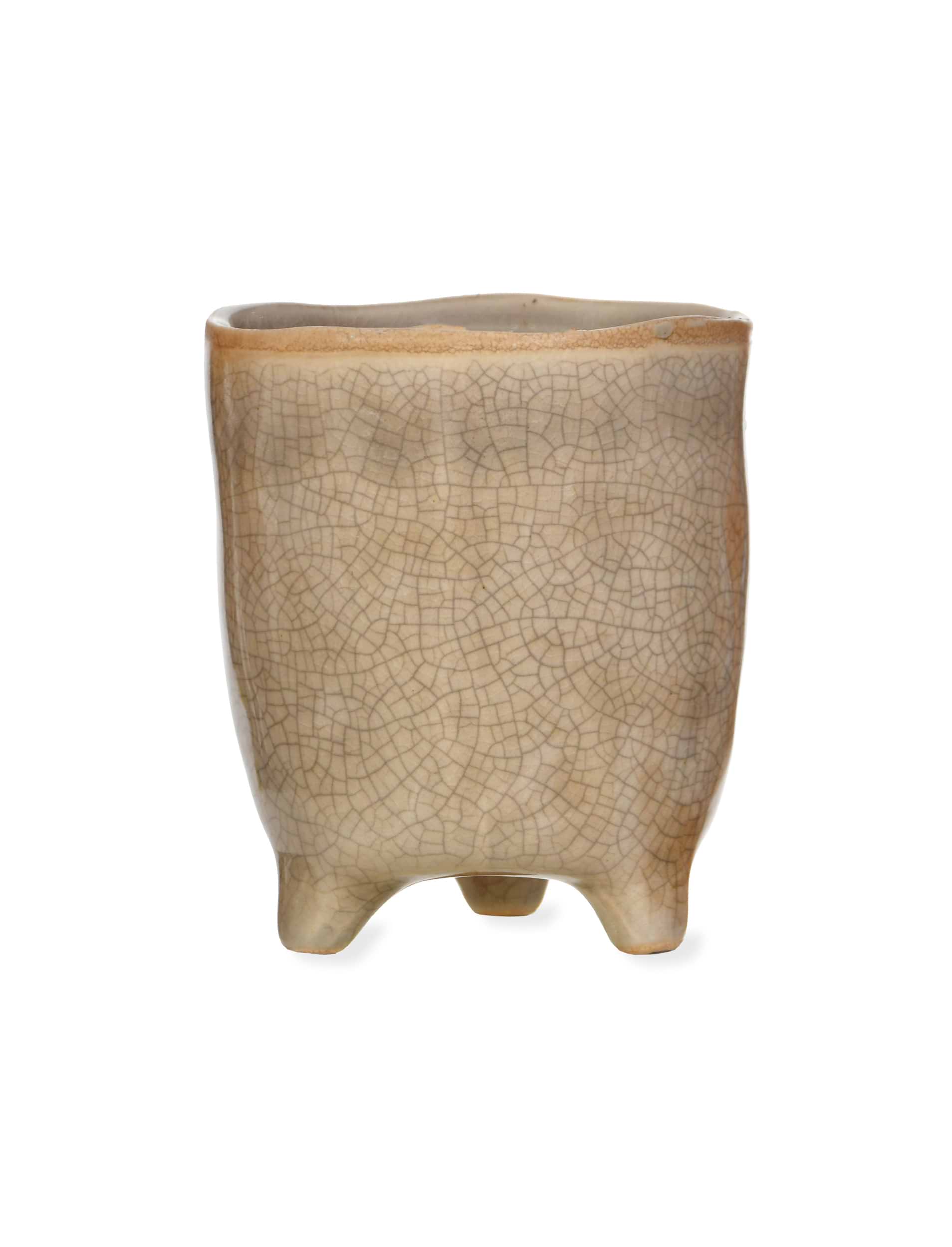 Positano Pot 10.2cm - Ceramic, Stone | Garden Trading