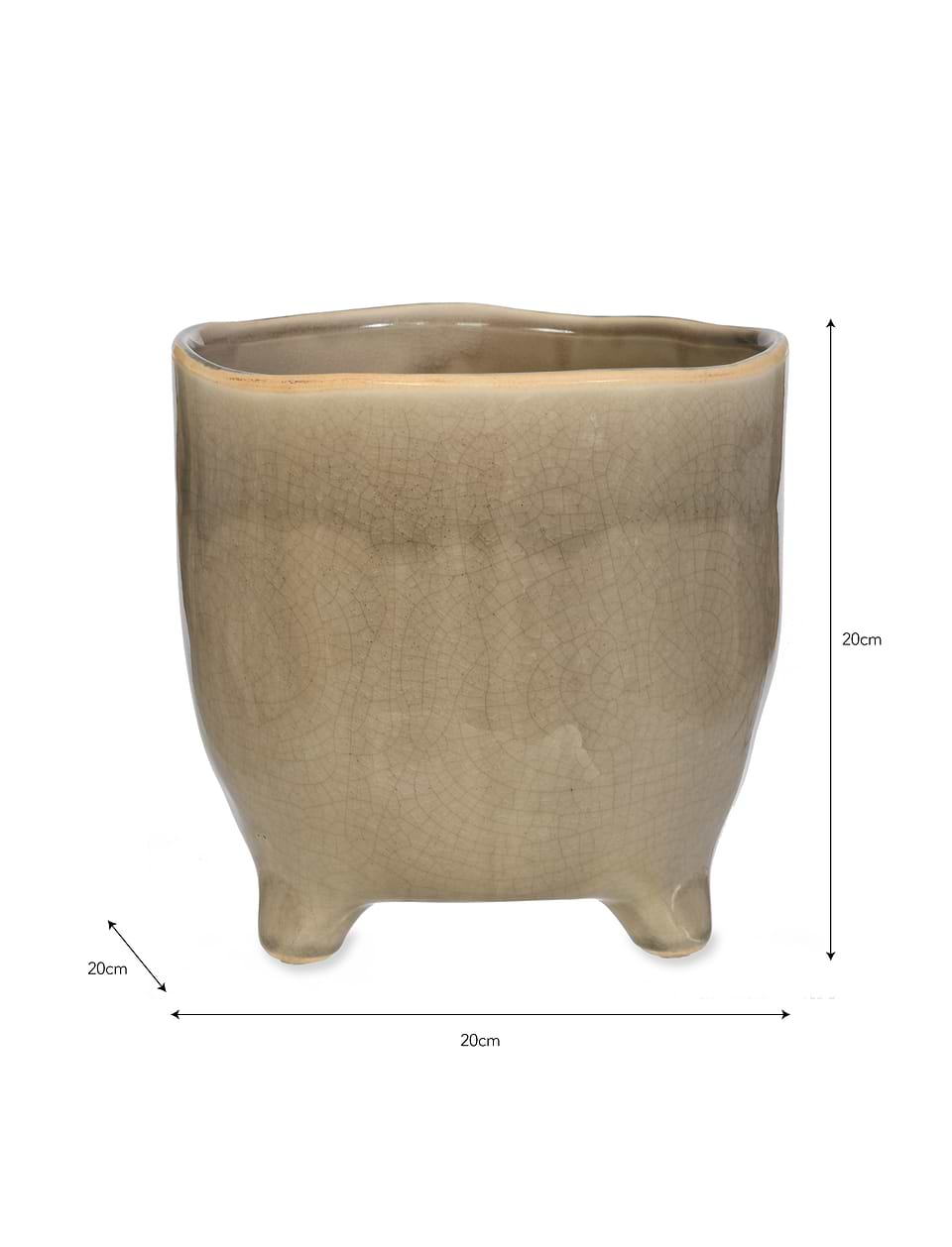 Positano Pot 20cm - Ceramic, Stone | Garden Trading