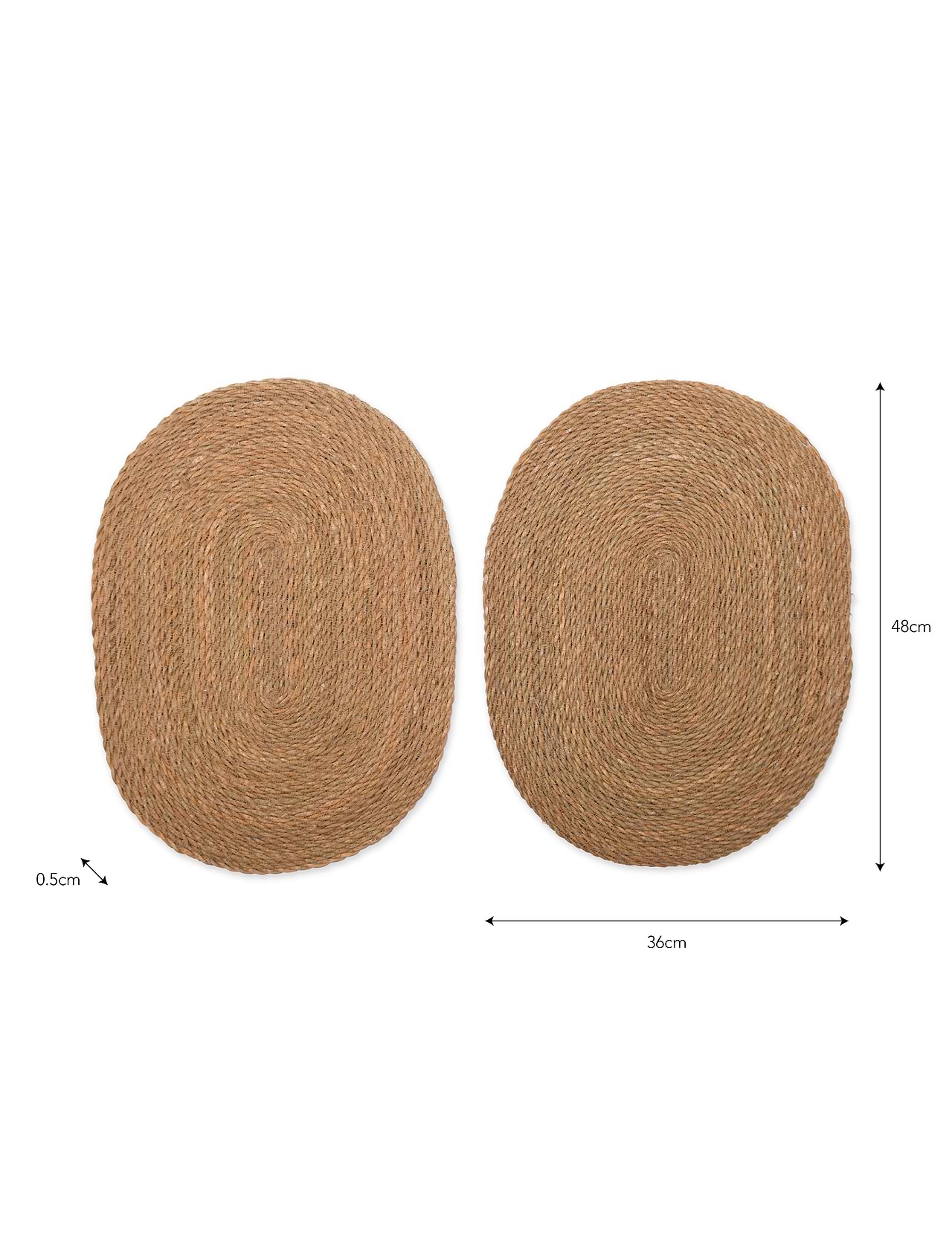 Brading Table Mats Set of 2 Natural | Garden Trading