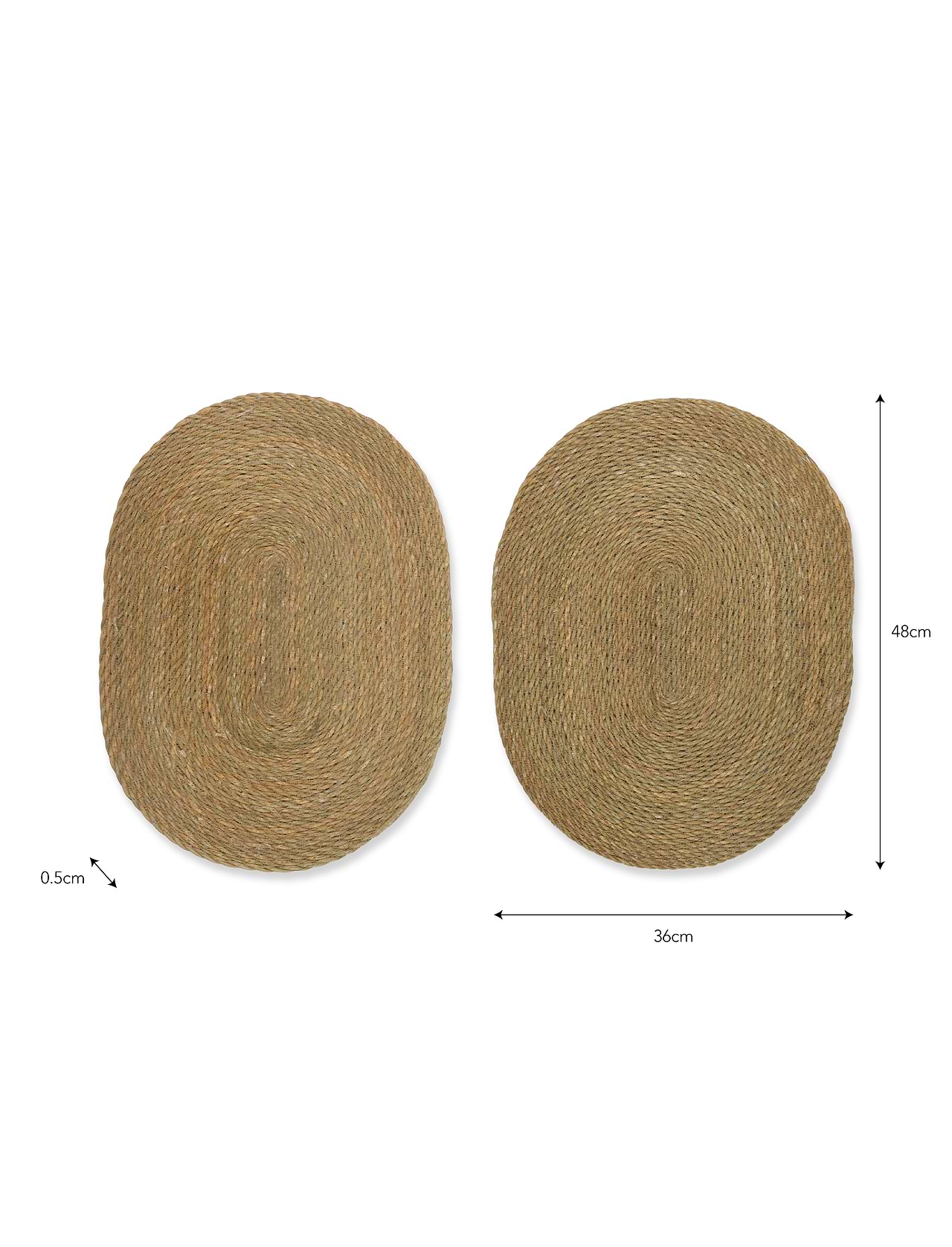 Heyford Table Mats - Jute, Natural, Set of 2 | Garden Trading