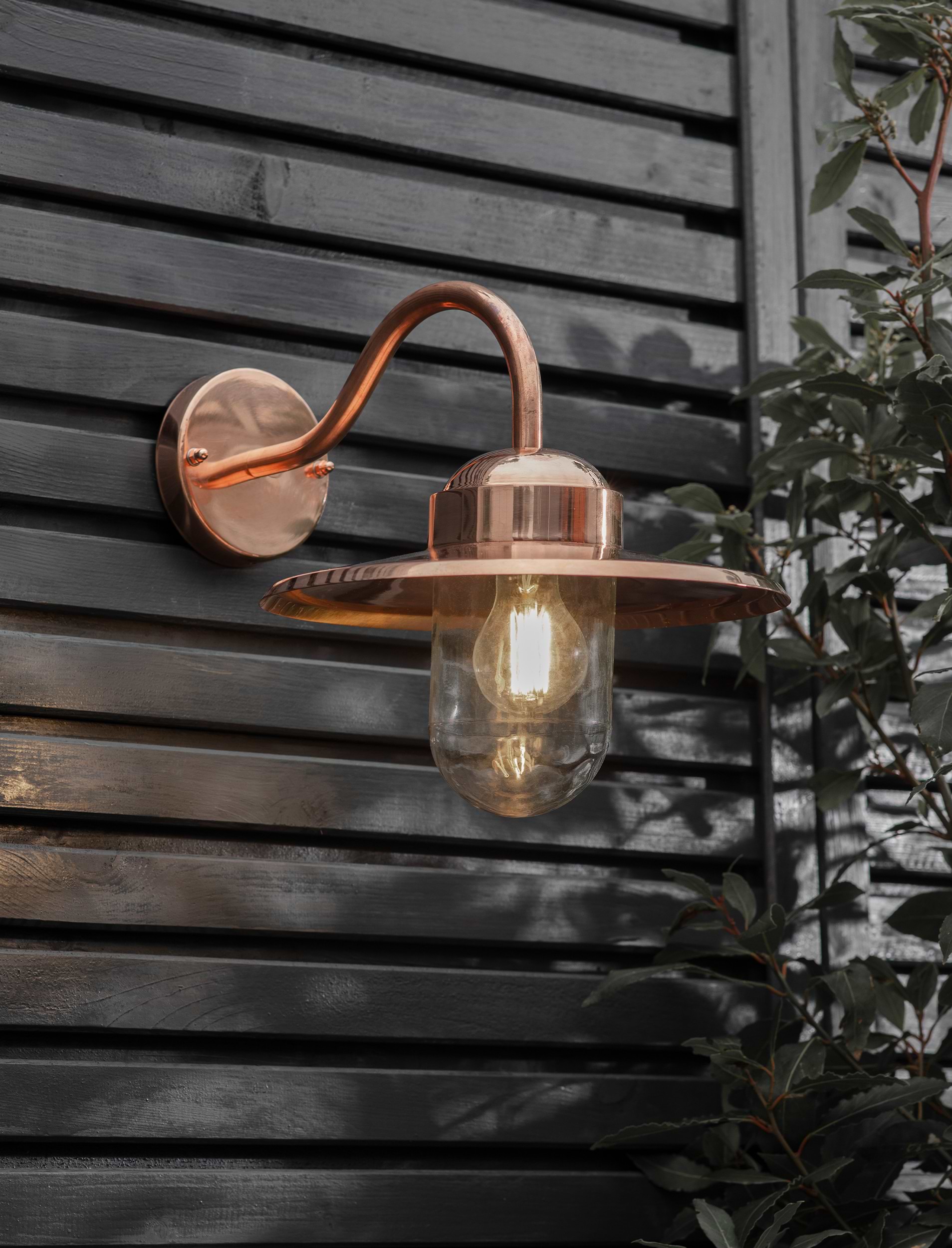 Howick Wall Light - Copper, Raw Copper | Garden Trading