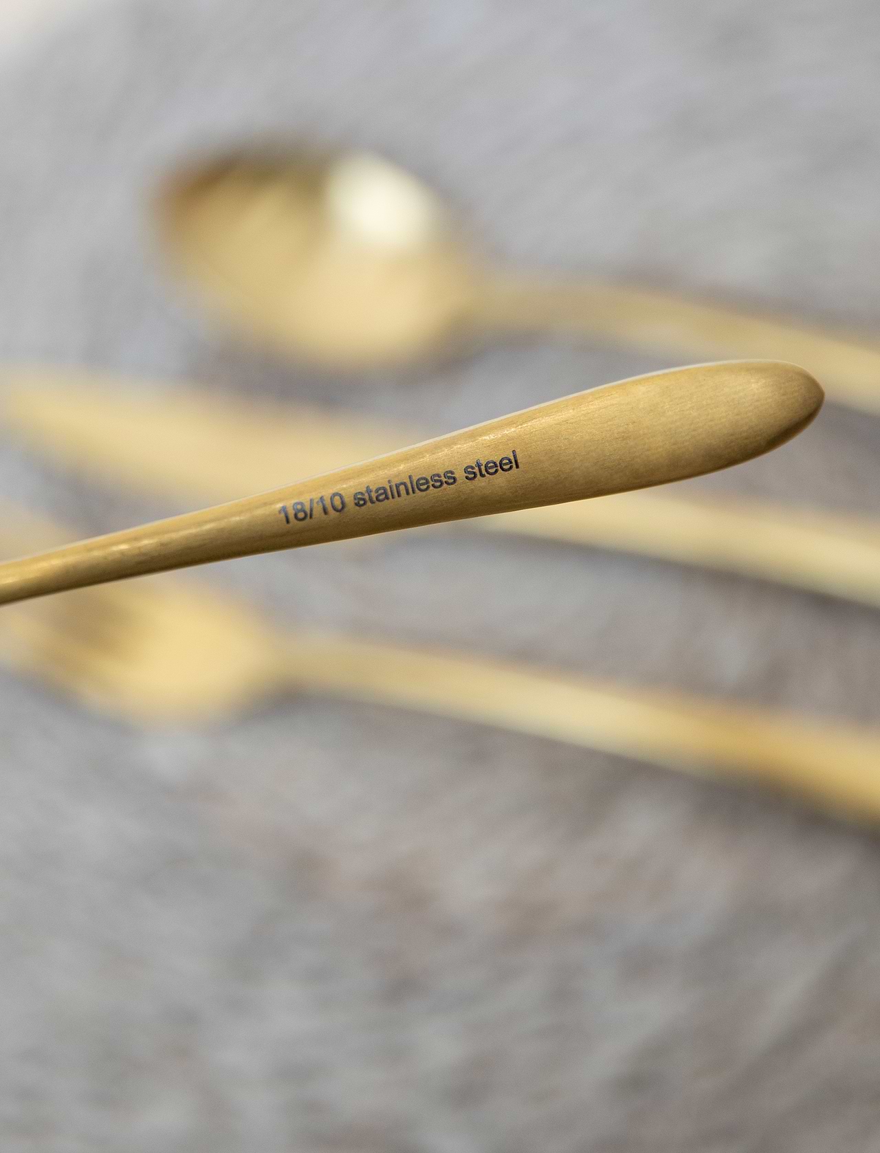 Birley Cutlery Set 16 Piece Brass Finish | Garden Trading