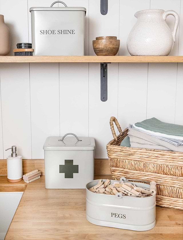 Original Peg Bucket - Steel, Clay | Garden Trading